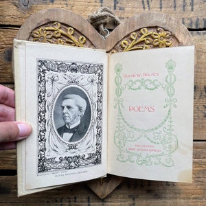 Antique Poems Book by Oliver Wendell Holmes, Henry Altemus Carnation ...