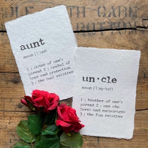 Aunt Definition Print in Typewriter Font on 5x7, 8x10, or 11x14 ...