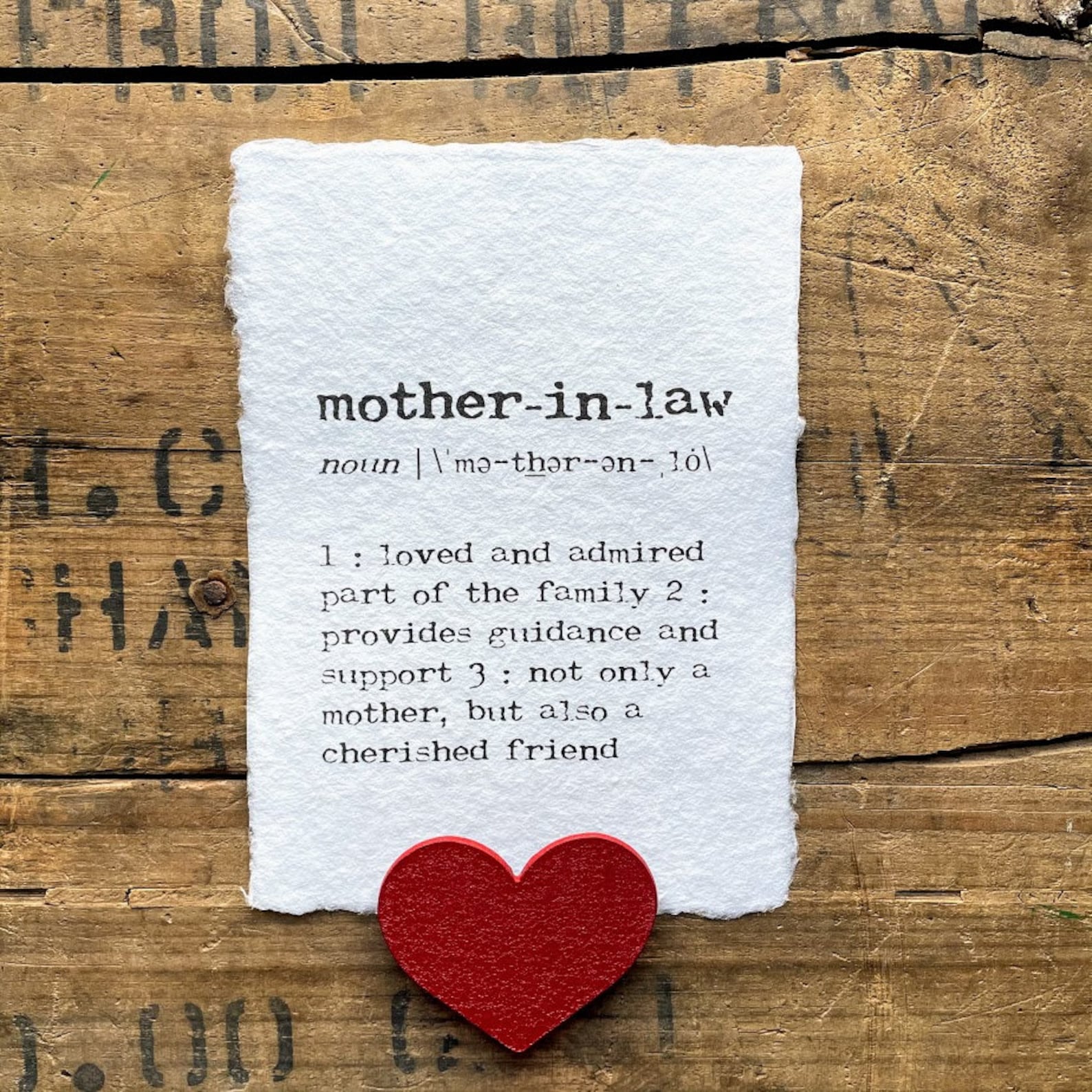 Mother-in-law Definition Print in Typewriter Font on 5x7, 8x10, 11x14 ...