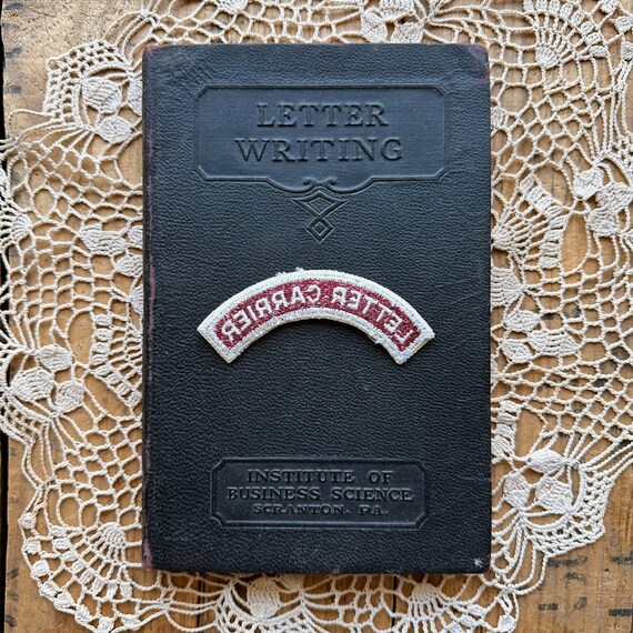 Vintage US Mail letter carrier patch, faded red and w… - Gem