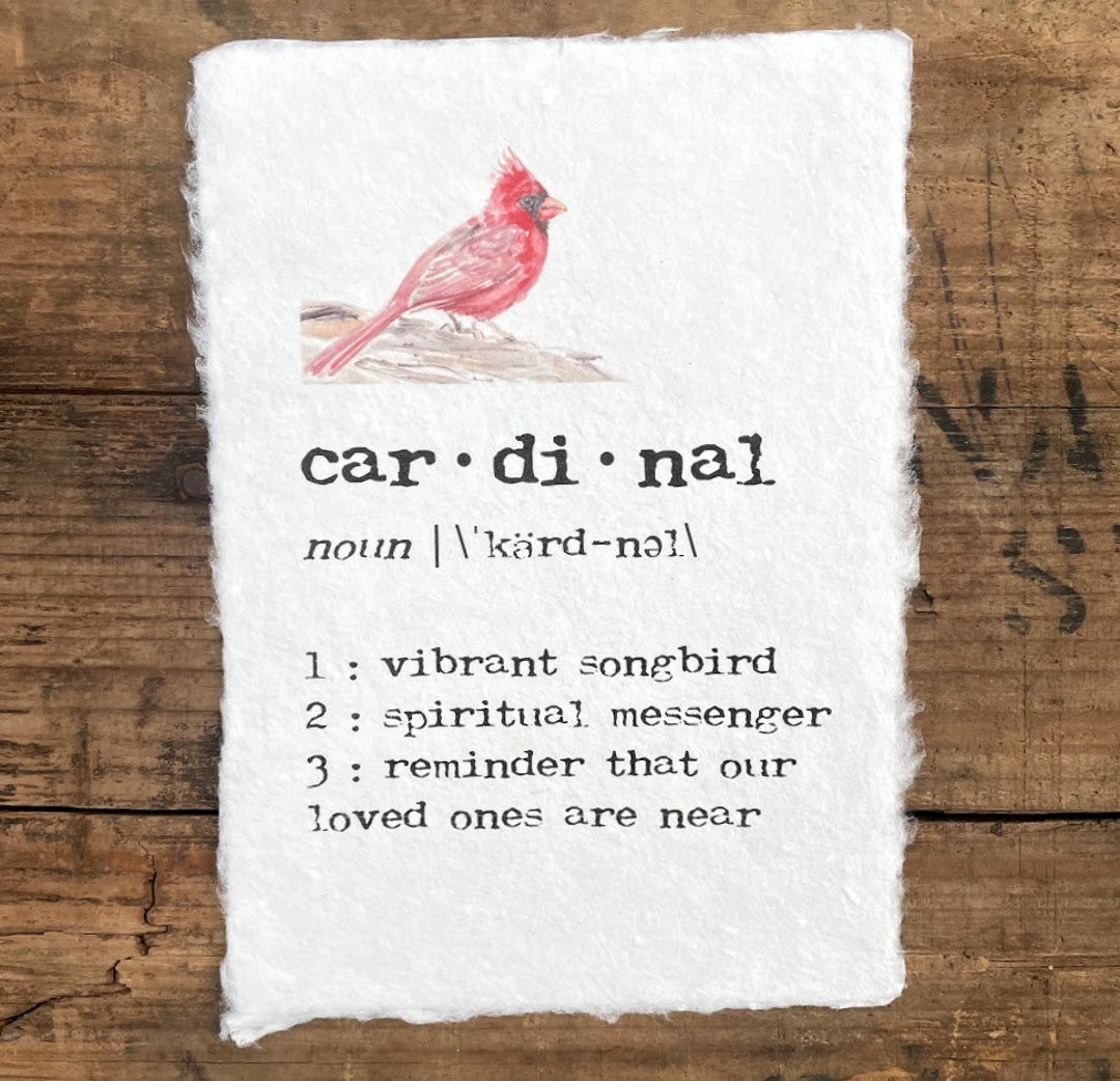Cardinal Definition Print in Typewriter Font on 5x7, 8x10, 11x14 ...