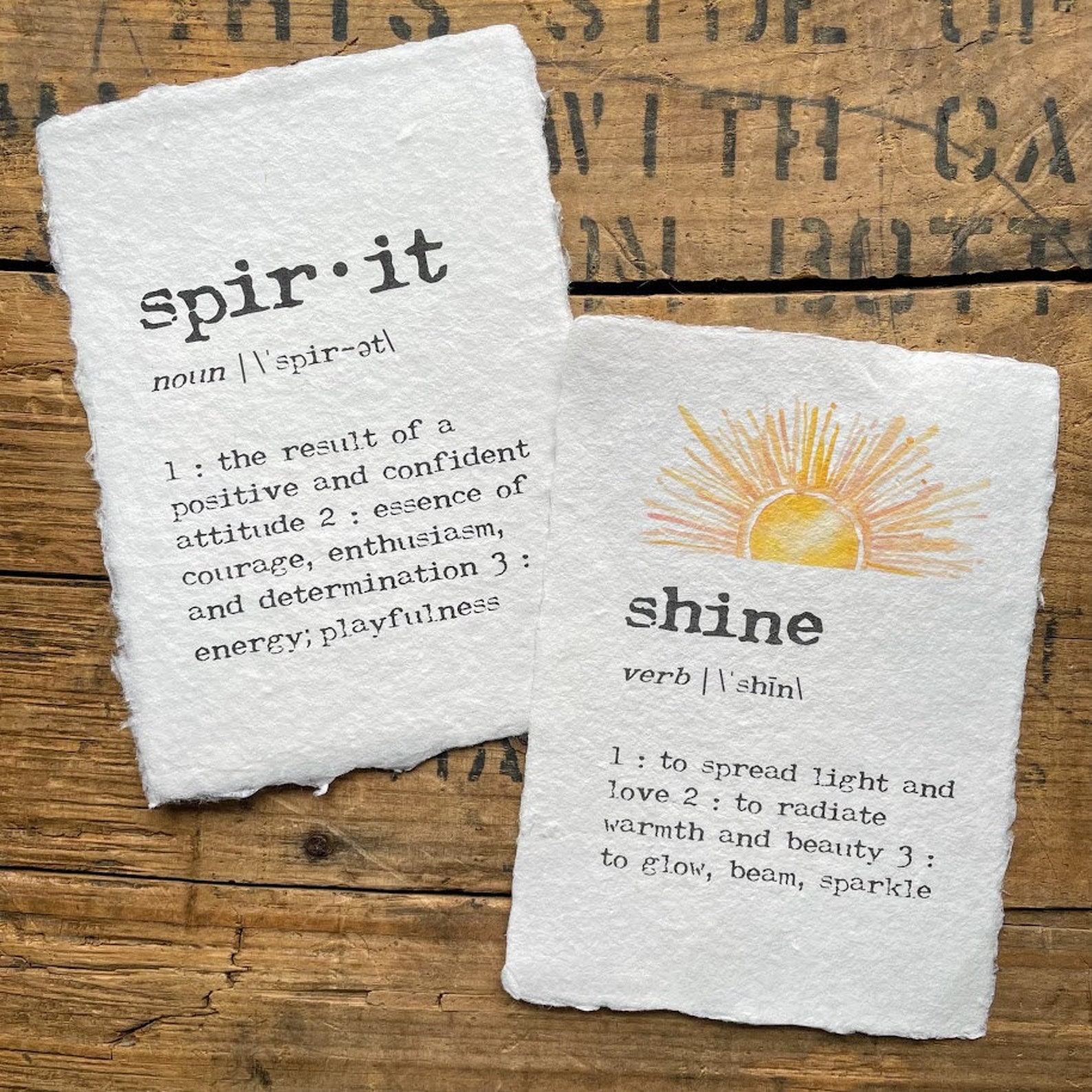 Spirit Definition Print in Typewriter Font on 5x7 8x10 11x14 - Etsy