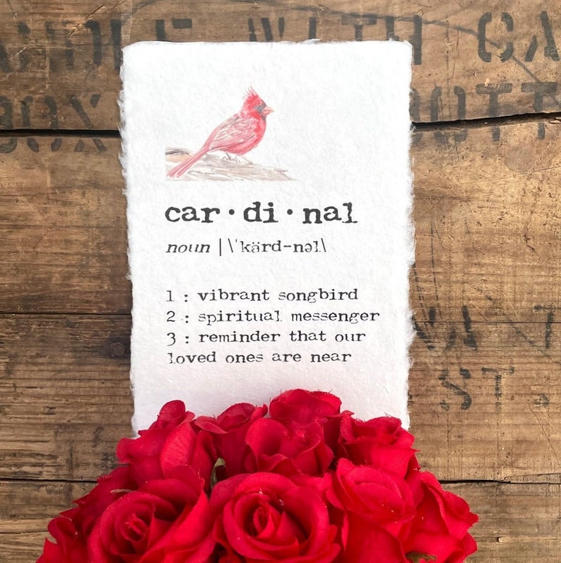 Cardinal Definition Print in Typewriter Font on 5x7 8x10 - Etsy