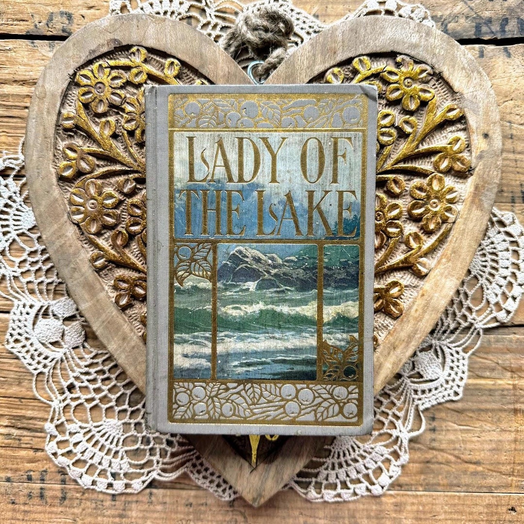 Antique the Lady of the Lake Book by Sir Walter Scott, Henry Altemus ...