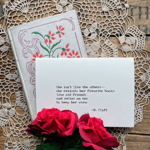 5 Women Empowerment R. Clift Quote Cards With Envelopes and Rose ...