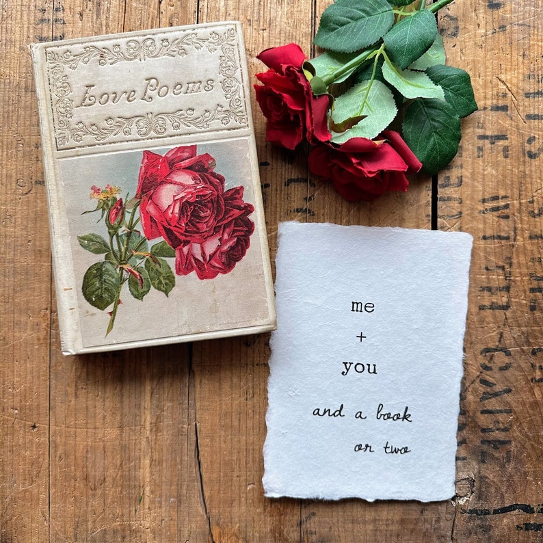 Me Plus You and a Book or Two Original Quote Print on 5x7, 8x10, 11x14 ...