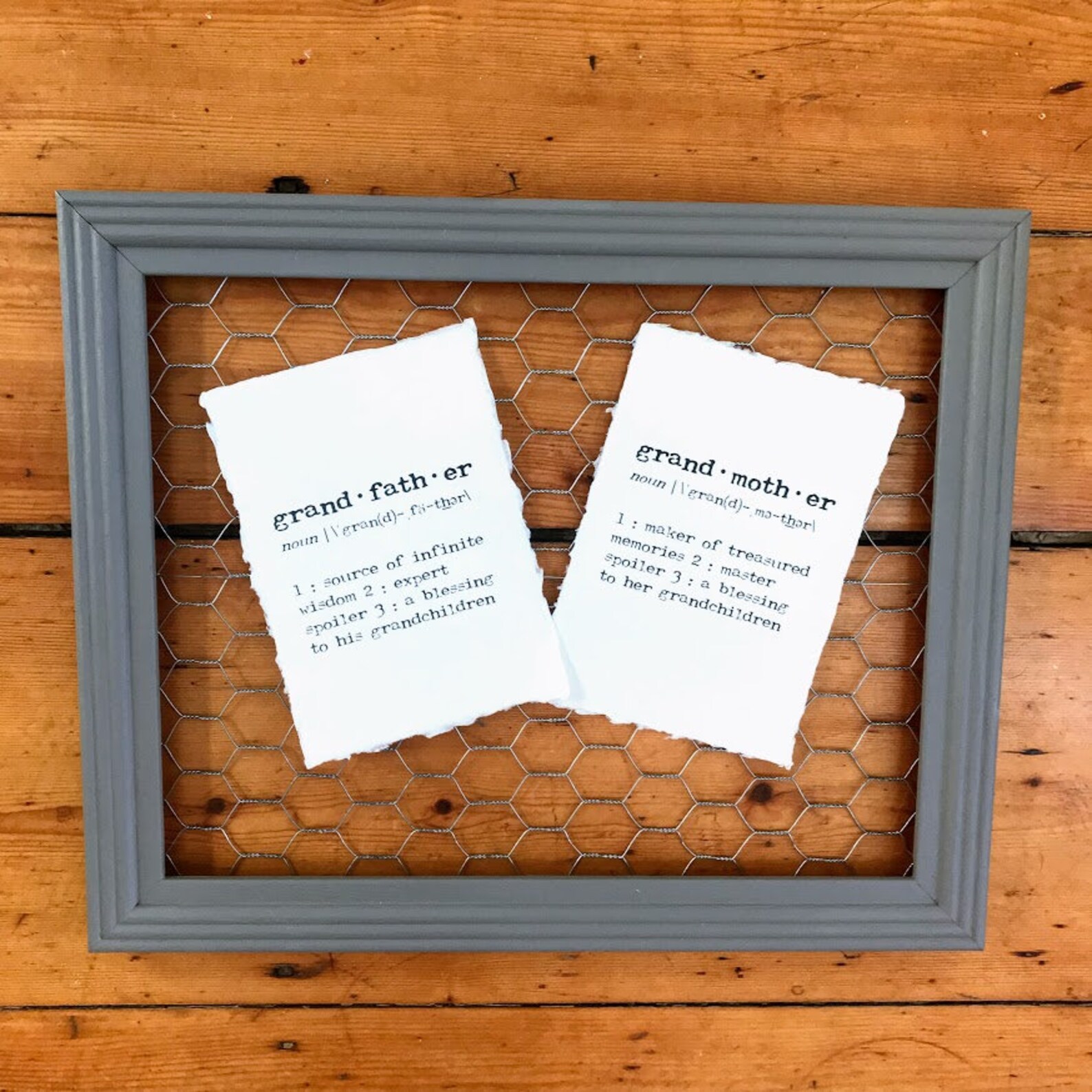 Grandfather Definition Print in Typewriter Font on 5x7 or 8x10 Handmade ...