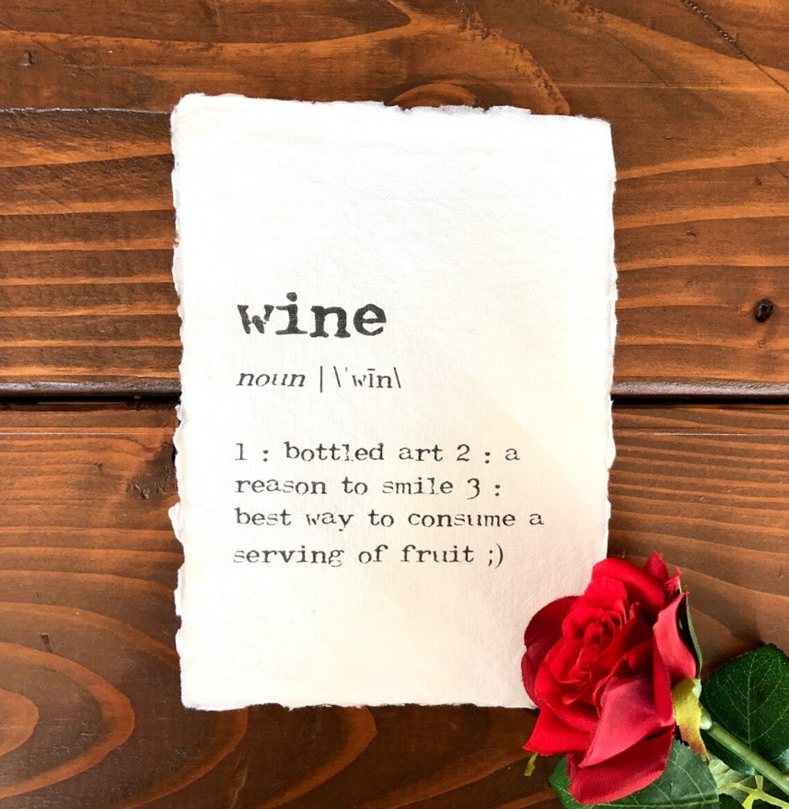 Wine Definition Print in Typewriter Font on 5x7 8x10 11x14 - Etsy