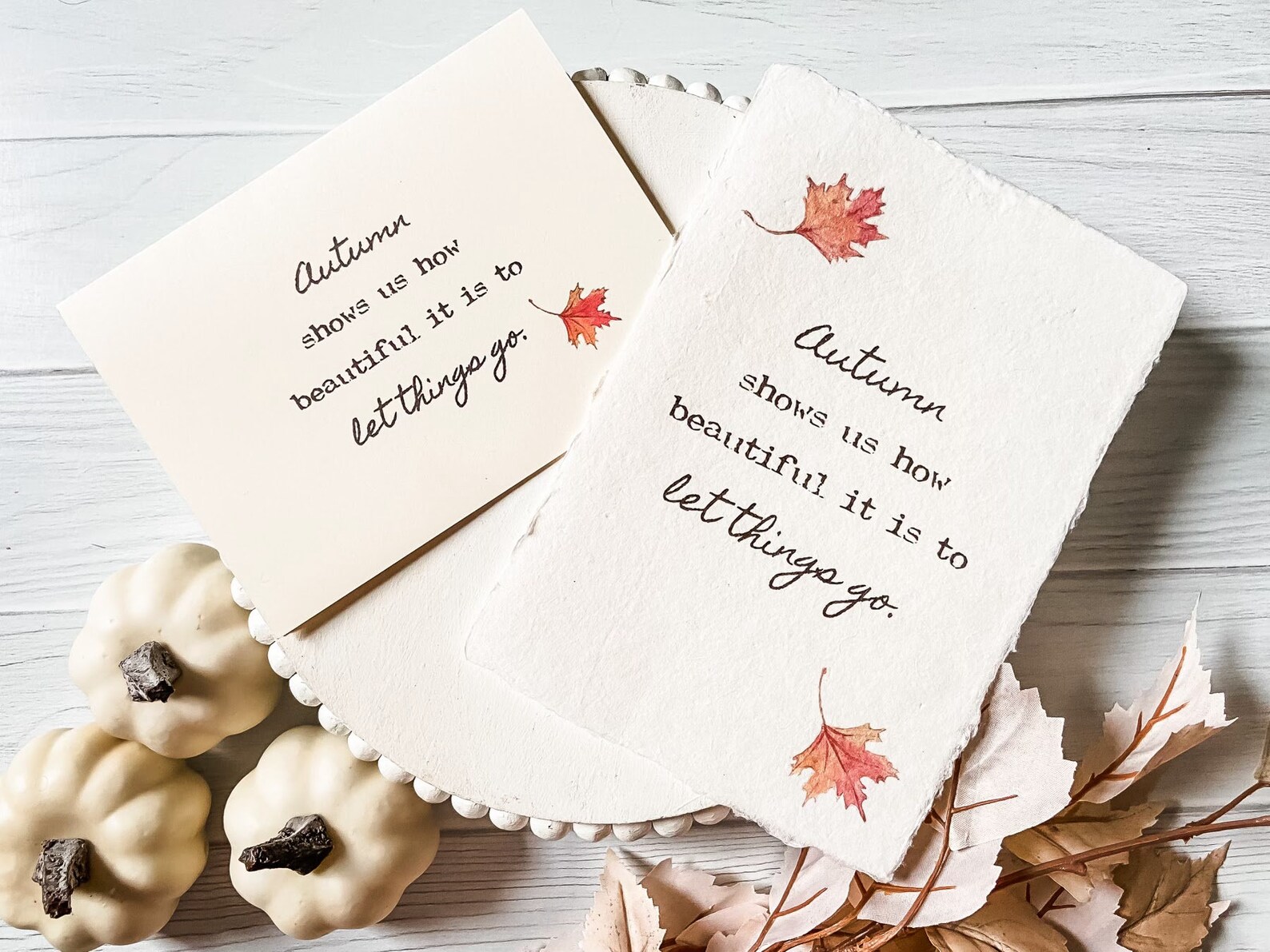 Autumn Shows Us How Beautiful It is to Let Things Go Quote on Handmade ...