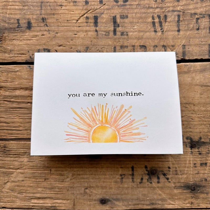 Sunshine Cards - Etsy
