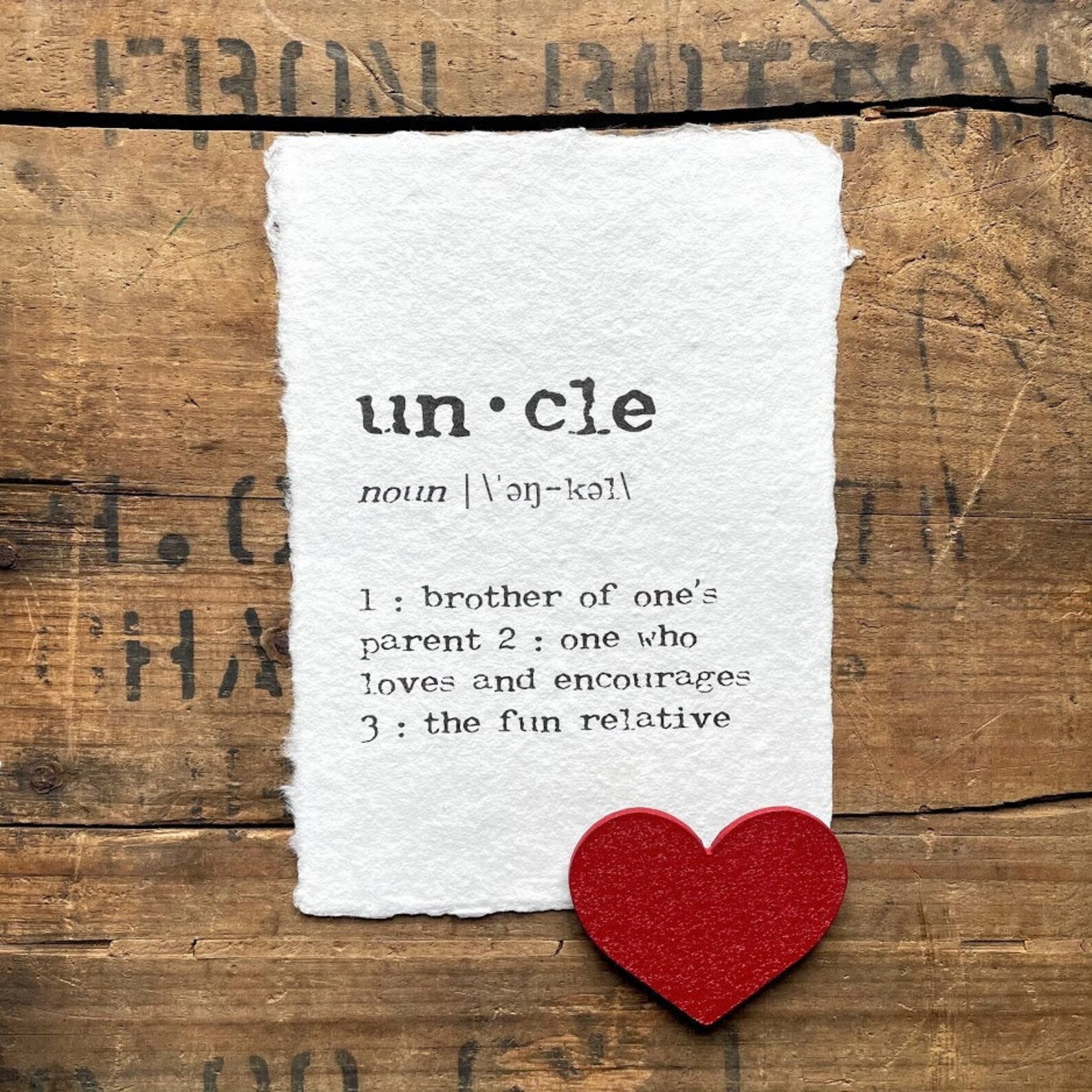 Uncle Definition Print in Typewriter Font on 5x7 8x10 11x14 - Etsy
