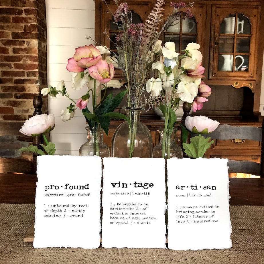 Profound definition print in typewriter font on 5x7 or 8x10 | Etsy