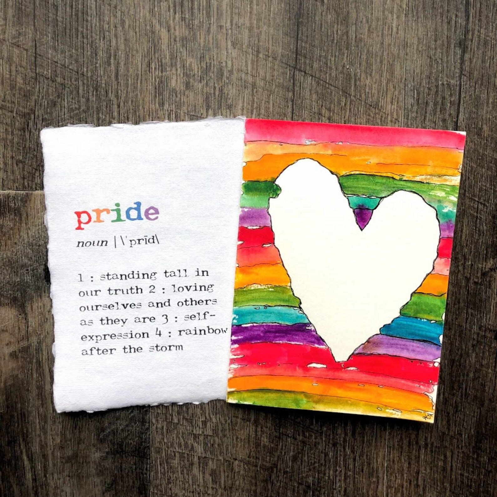Pride Definition Print in Typewriter Font on 5x7, 8x10, 11x14 Handmade ...