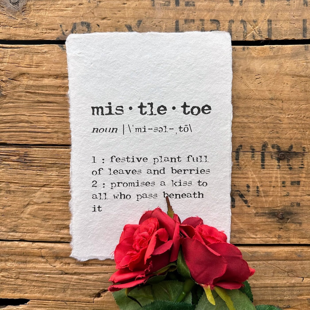 Mistletoe Definition Print in Typewriter Font on 5x7, 8x10, 11x14 ...