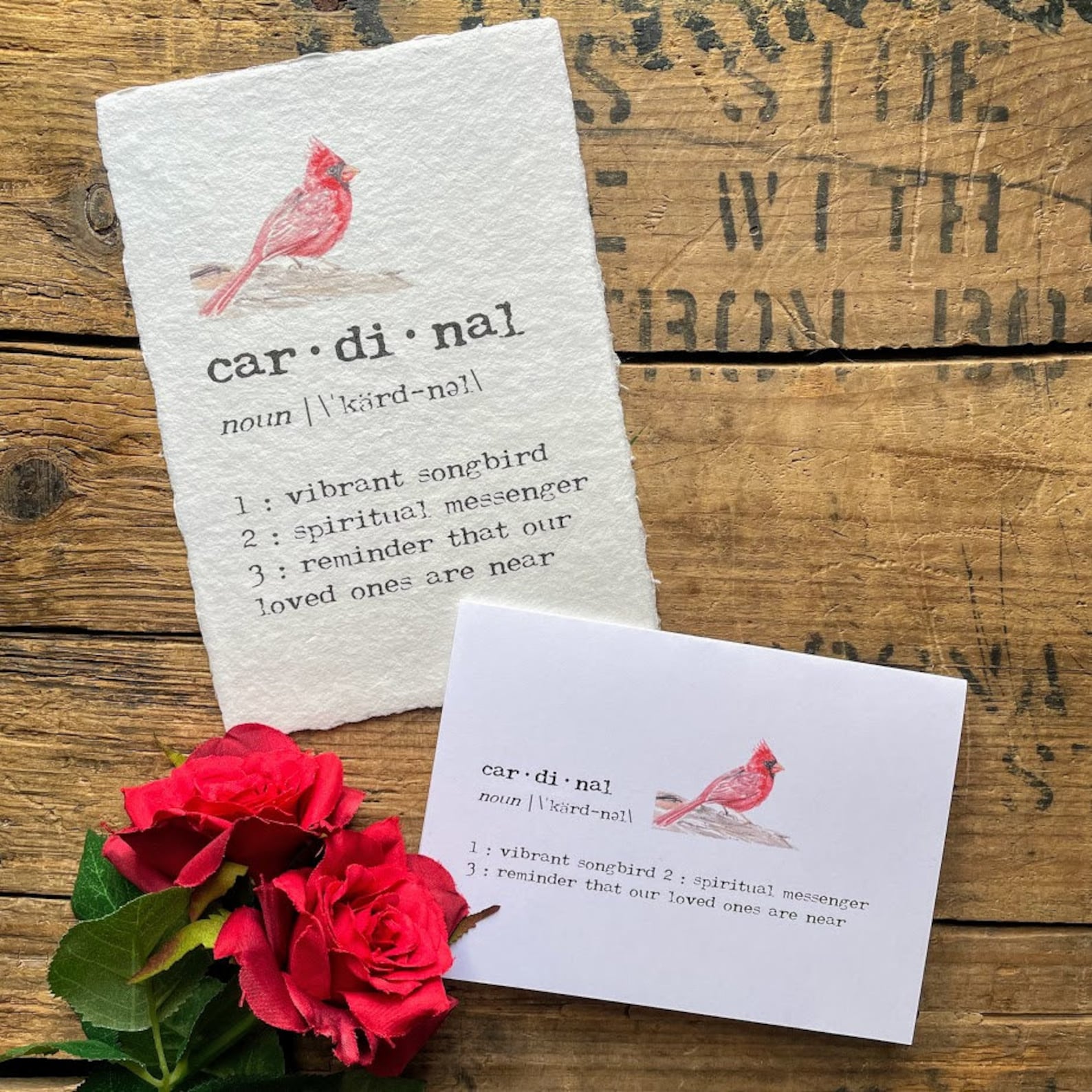 Cardinal Definition Print in Typewriter Font on 5x7 8x10 - Etsy