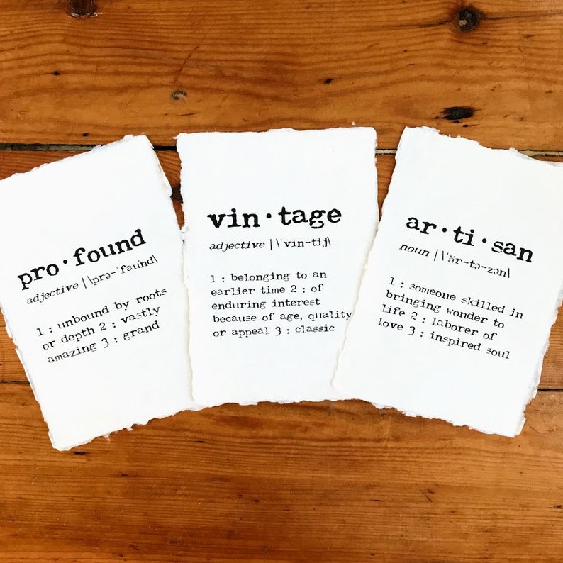 Custom Word Definition Print in Typewriter Font on 5x7 or 8x10 | Etsy