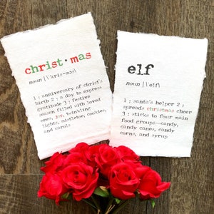 Elf Definition Print in Typewriter Font on 5x7, 8x10, 11x14 Handmade ...