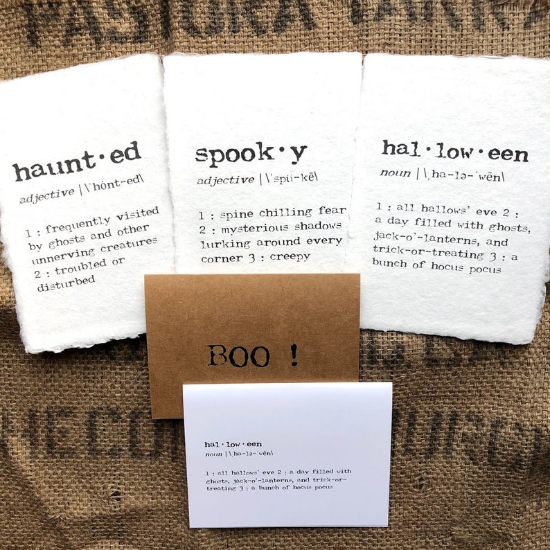 Haunted Definition Print in Typewriter Font on 5x7 8x10 - Etsy