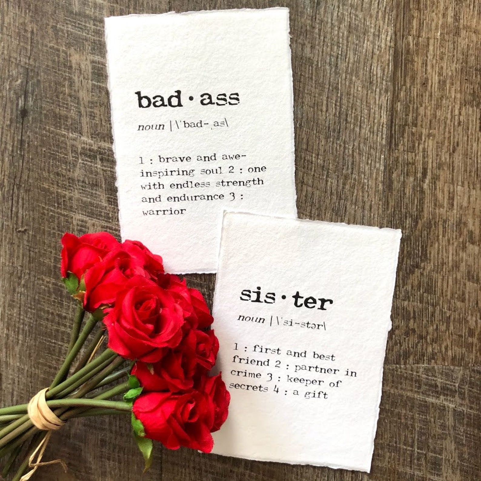 Badass Definition Print in Typewriter Font on 5x7 8x10 or - Etsy