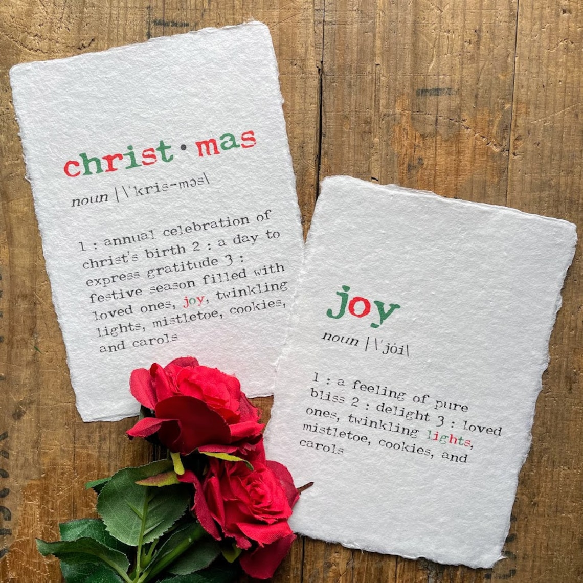 Christmas Definition Print in Typewriter Font on 5x7 8x10 - Etsy