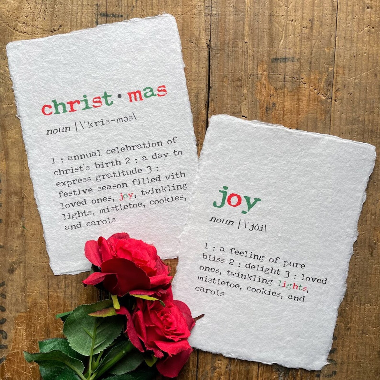 Christmas Definition Print in Typewriter Font on 5x7, 8x10, 11x14 ...