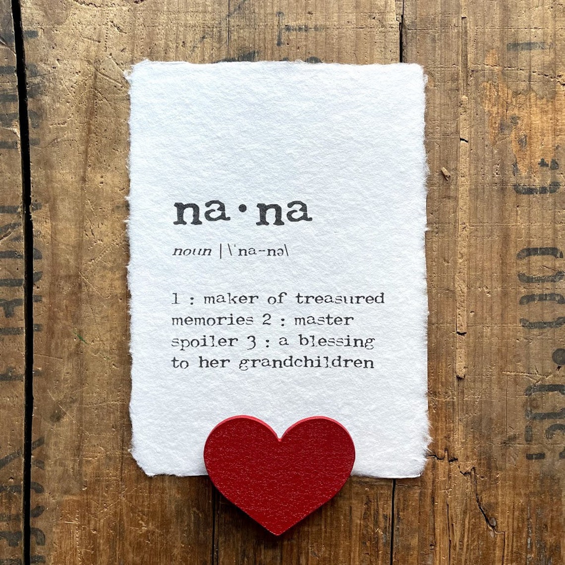 Grandmother OR Nana Definition Print in Typewriter Font on 5x7, 8x10 ...