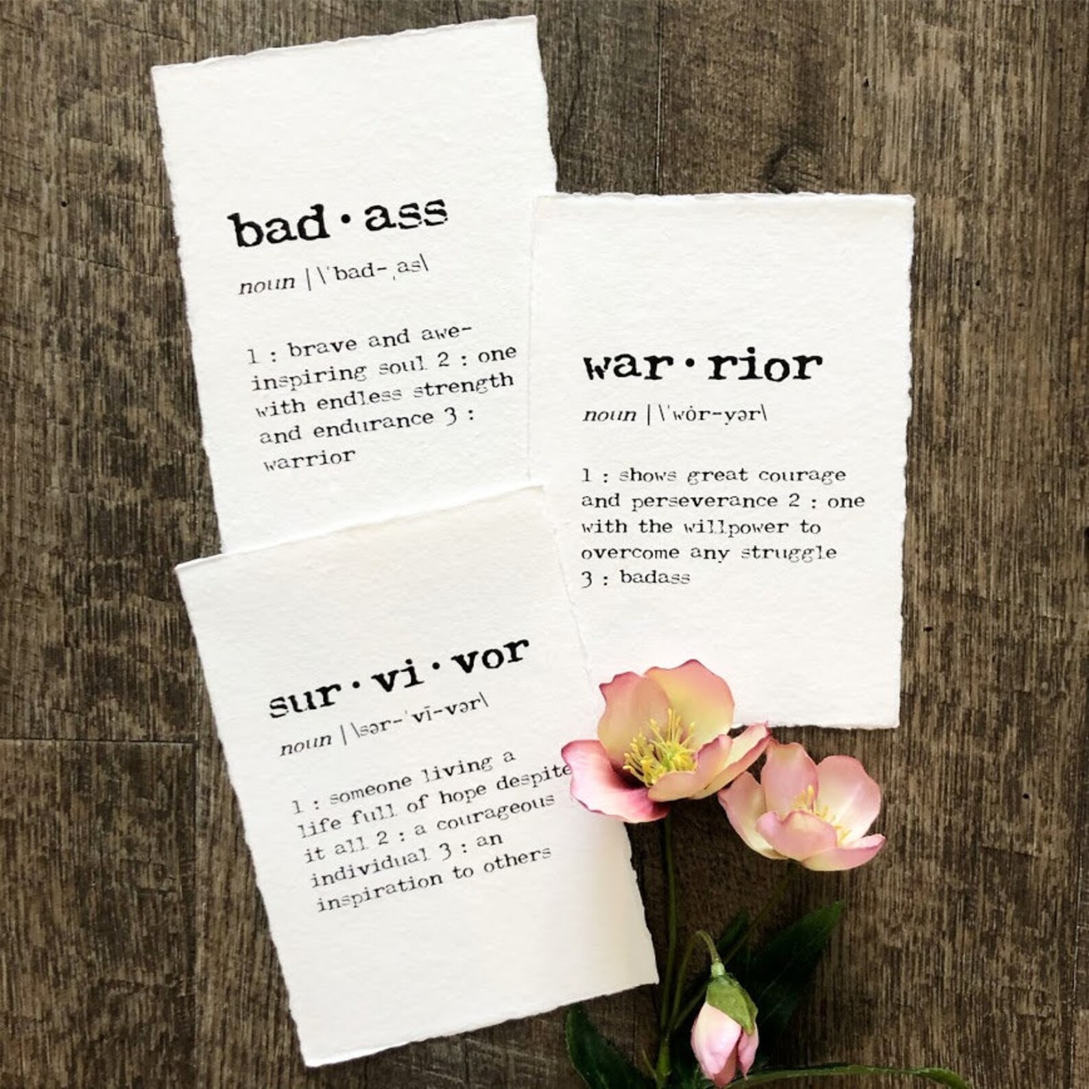 Badass Definition Print in Typewriter Font on 5x7 8x10 or - Etsy