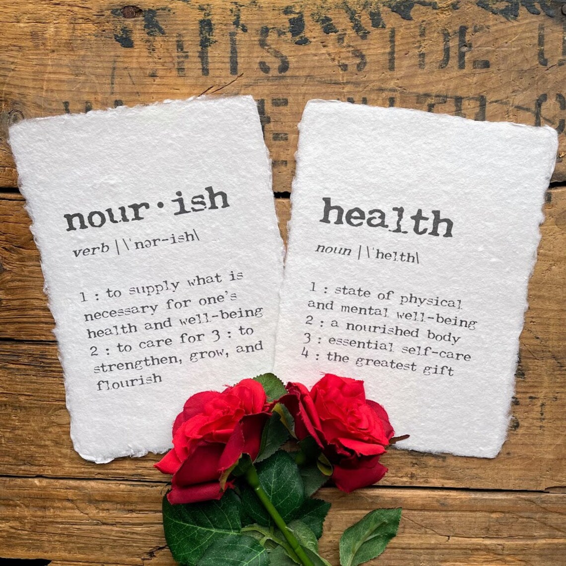 Nourish Definition Print in Typewriter Font on 5x7, 8x10, 11x14 ...