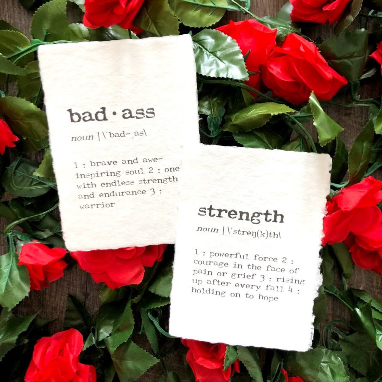 Badass Definition Print in Typewriter Font on 5x7 8x10 or - Etsy