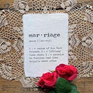 Marriage Definition Print in Typewriter Font on 5x7, 8x10, 11x14 ...