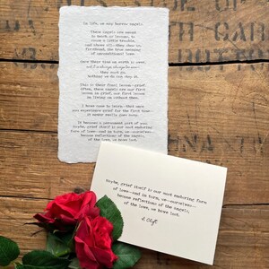 Angels and Grief Poem by R. Clift in Typewriter Font on 5x7, 8x10 ...