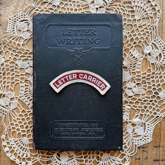 Vintage US Mail letter carrier patch, faded red and w… - Gem