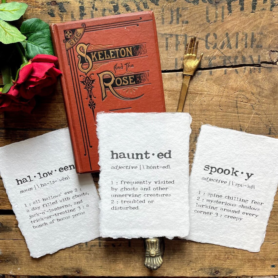 Spooky Definition Print in Typewriter Font on 5x7 or 8x10 - Etsy
