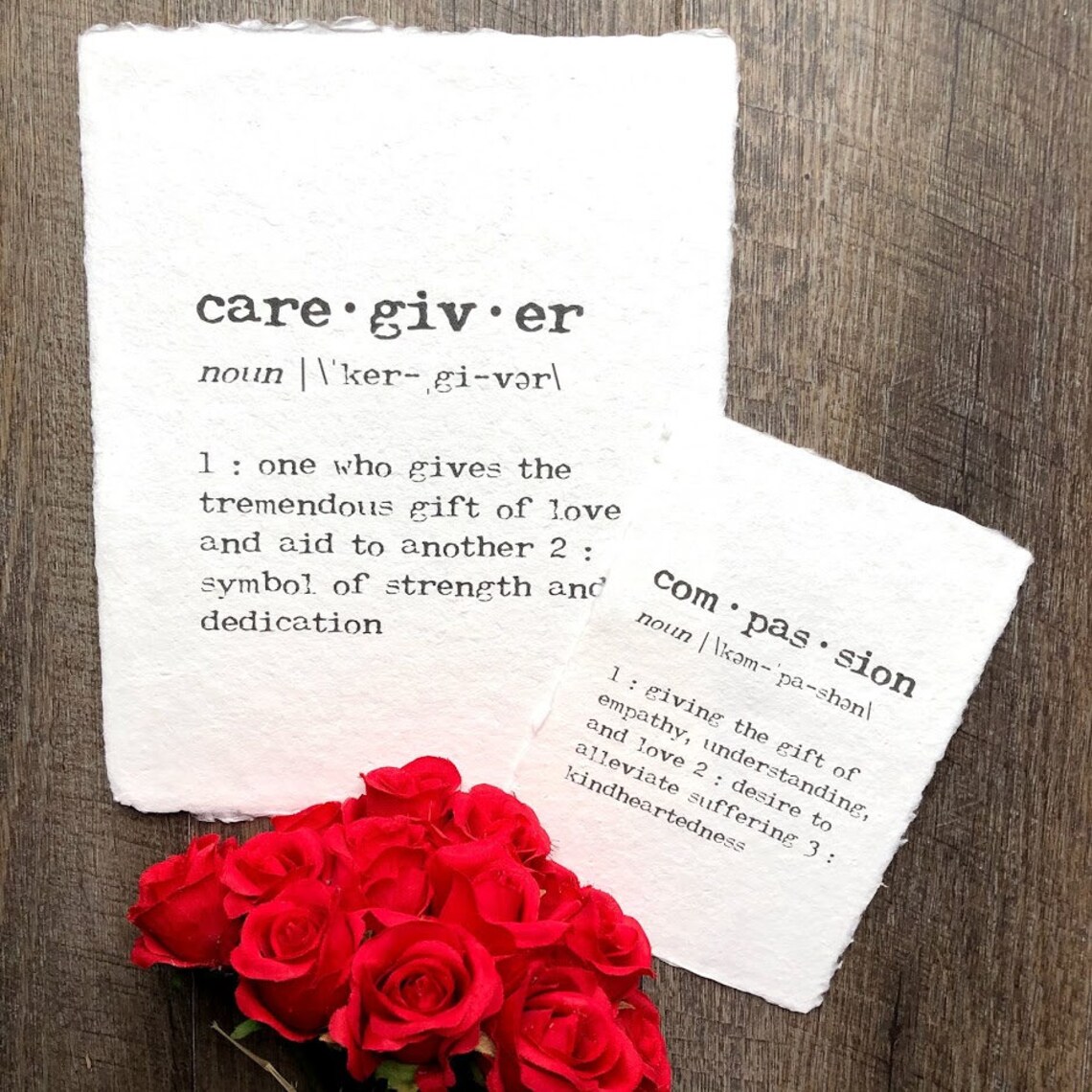 Compassion Definition Print in Typewriter Font on 5x7, 8x10, 11x14 ...
