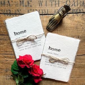 Home Definition Print in Typewriter Font on 5x7, 8x10, 11x14 Handmade ...