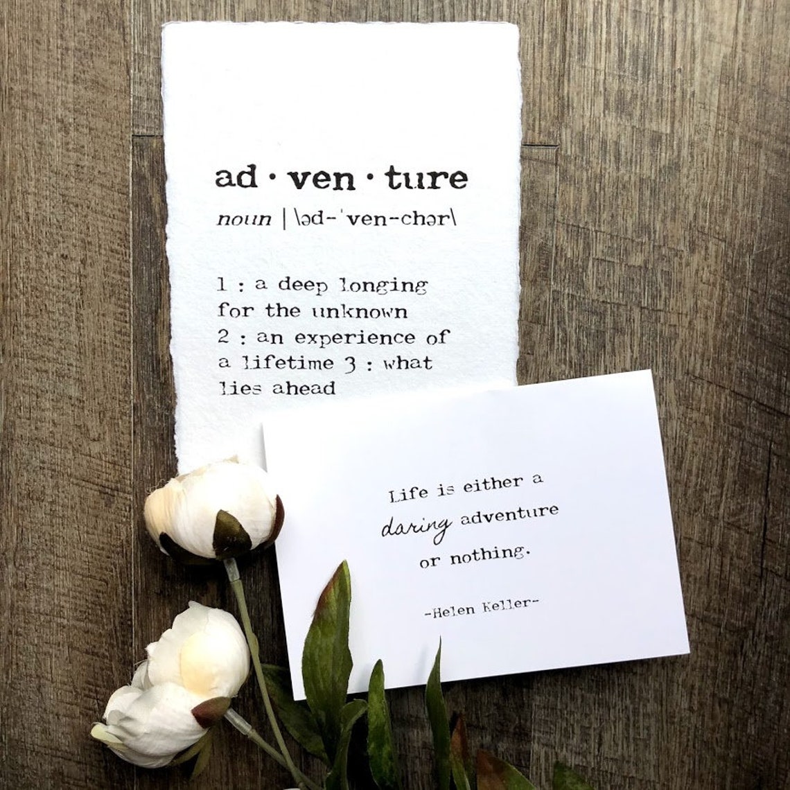 Adventure Definition Print in Typewriter Font on 5x7, 8x10, 11x14 ...