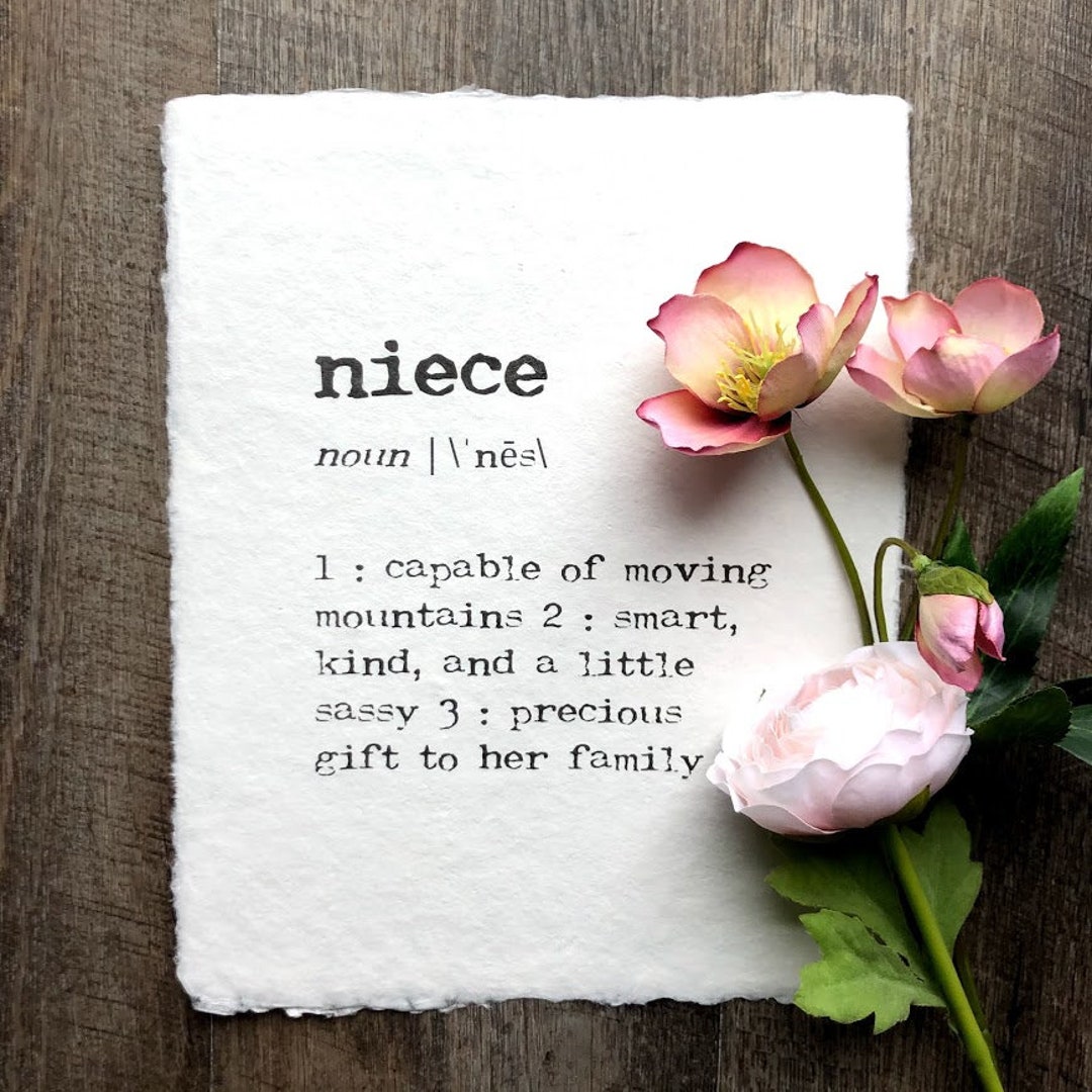 niece-definition-print-in-typewriter-font-on-5x7-8x10-11x14-handmade