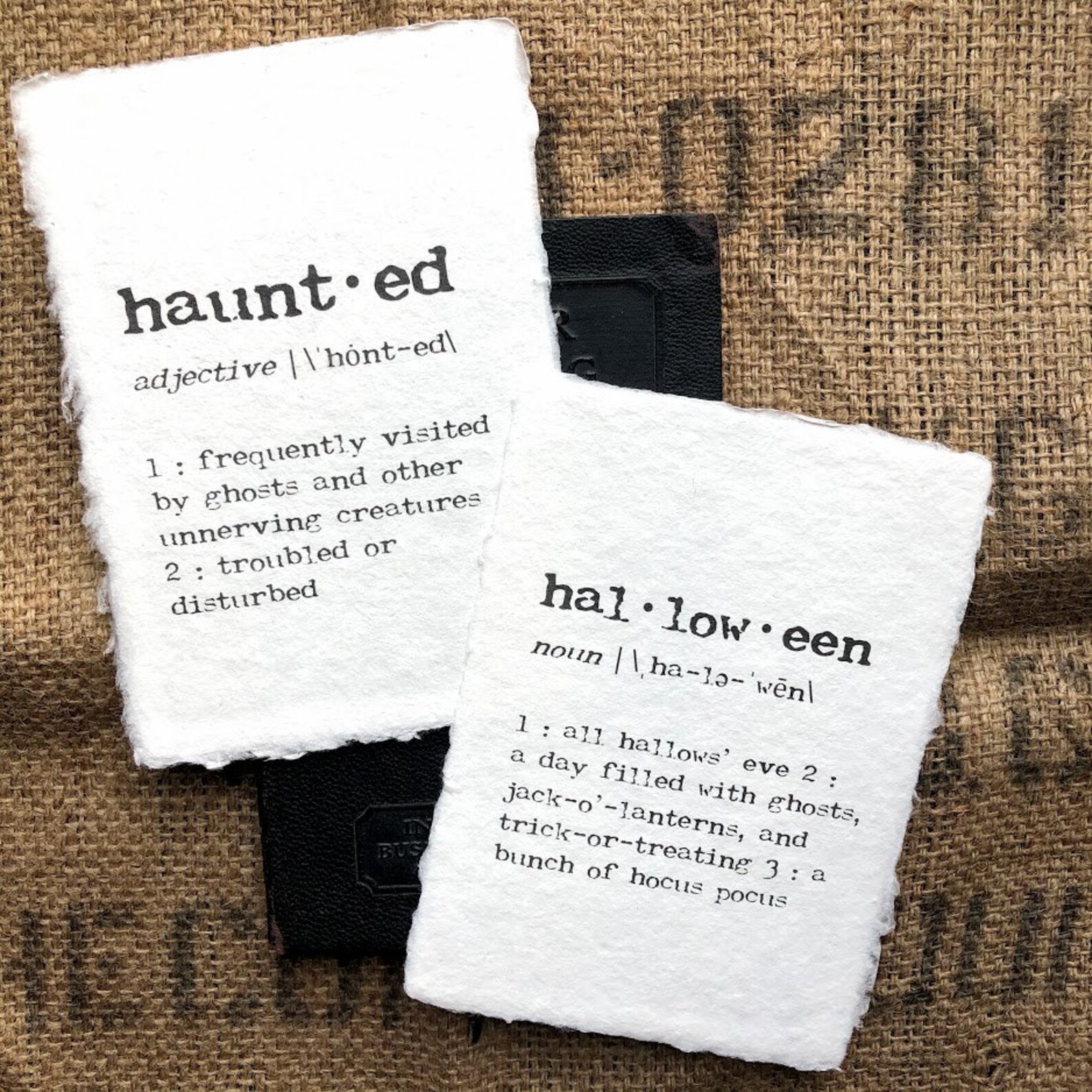Haunted Definition Print in Typewriter Font on 5x7, 8x10, 11x14 ...