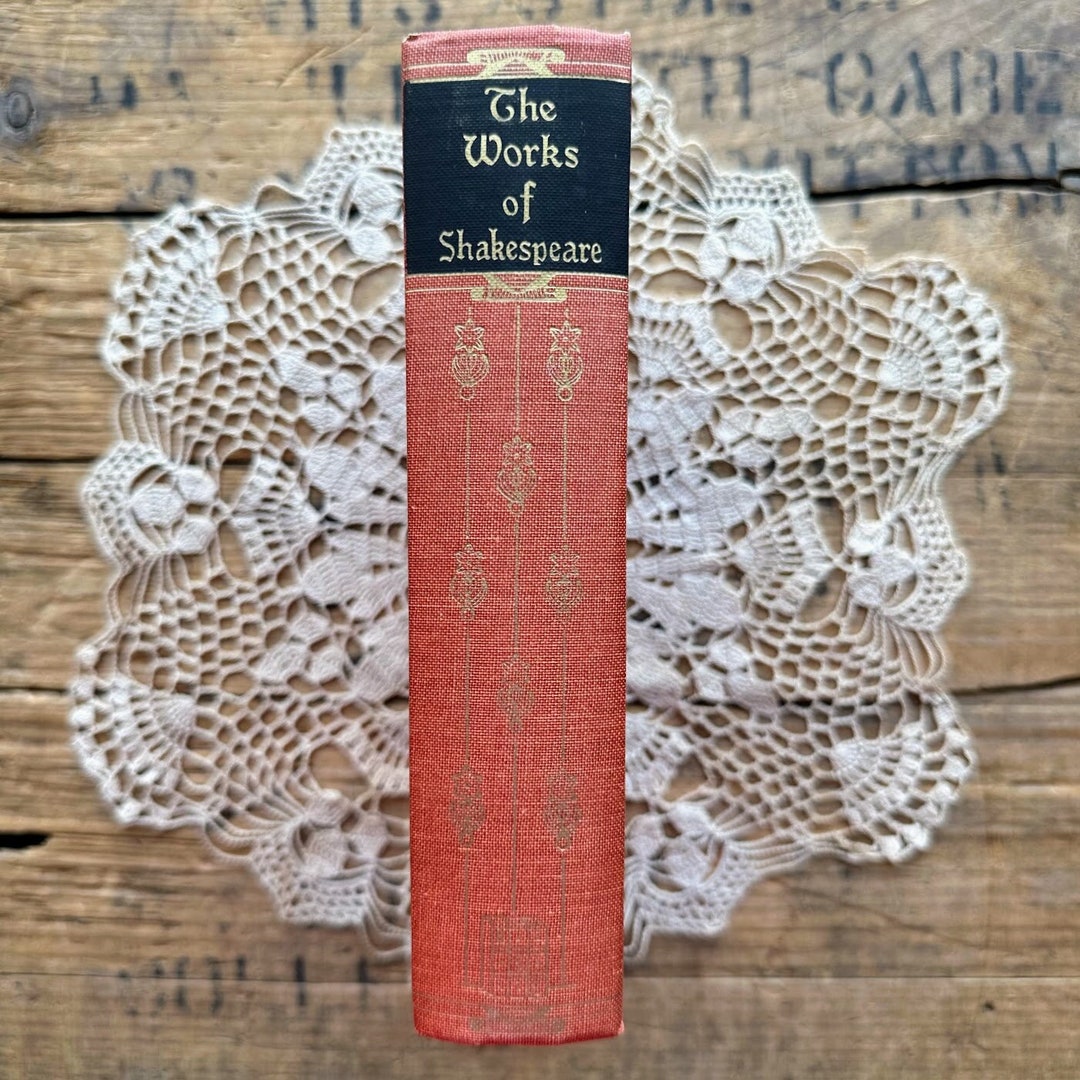 1937 the Works of William Shakespeare Complete Book, Red Gold Book ...
