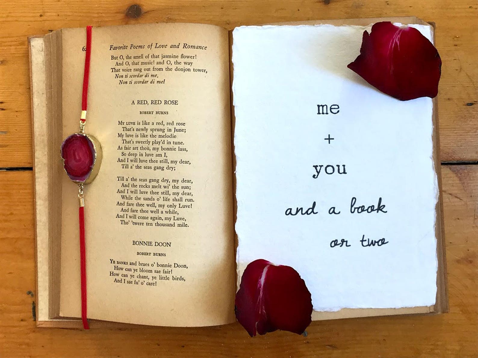 Me Plus You and a Book or Two Original Quote Print on 5x7, 8x10, 11x14 ...