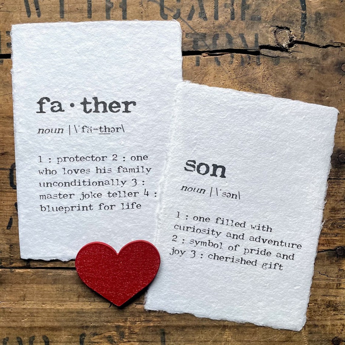 Son Definition Print in Typewriter Font on 5x7, 8x10, 11x14 Handmade ...