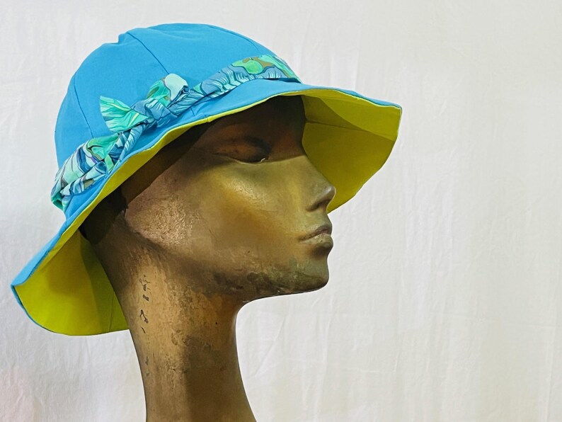Hat Sewing Pattern: Reversible Tulip Hat, Wide Brim Sun Protection ...