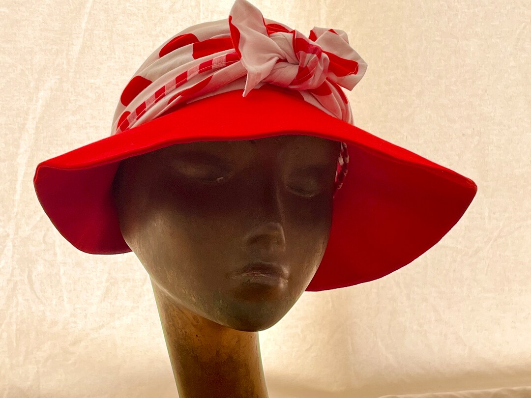 Sunhat Sewing Pattern - Wide Brim Visor - Adjustable Ponytail Hat - Fit ...