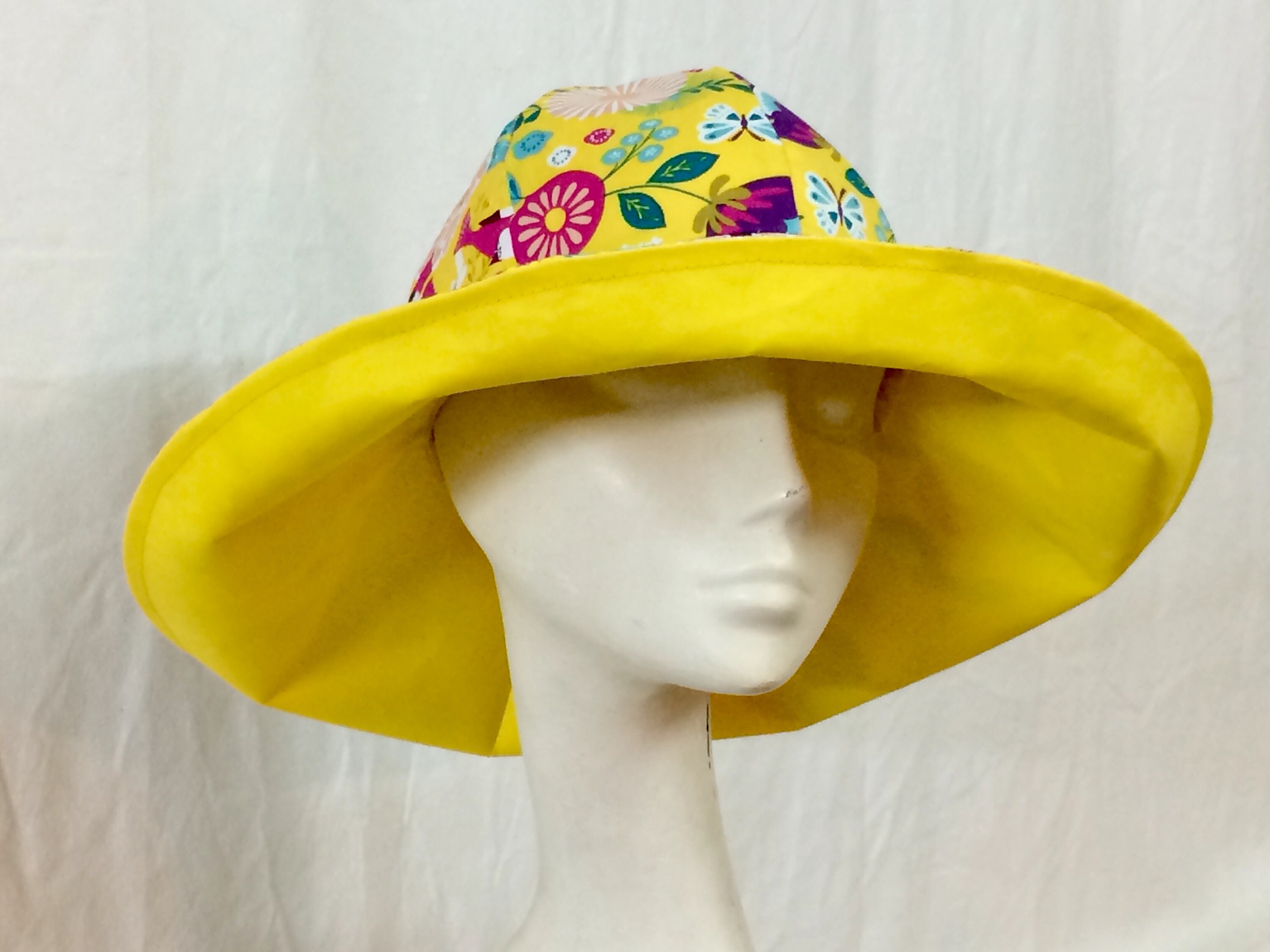 Sun Hat Sewing Pattern - Summer Wide Brim Hat- Reversible Hat -sun ...