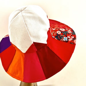 Digital Sewing Pattern - Quilted Hat Pattern - Wide Brim Reversible Sun ...