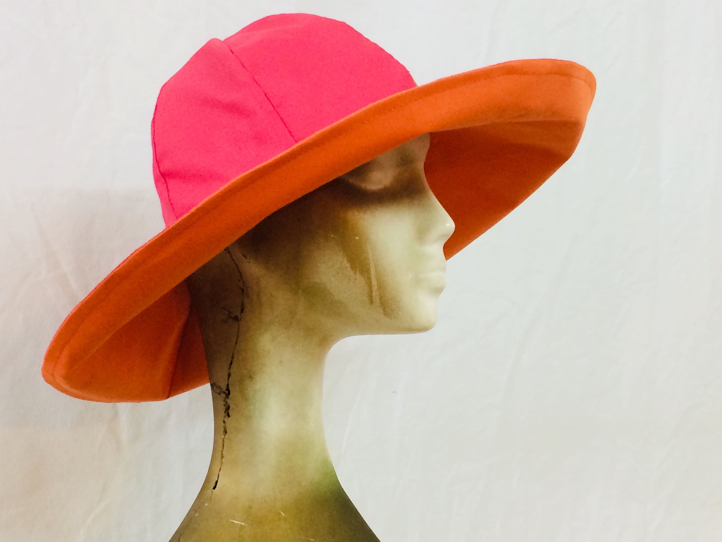 Sun Hat Sewing Pattern - Summer Wide Brim Hat- Reversible Floppy Sun ...