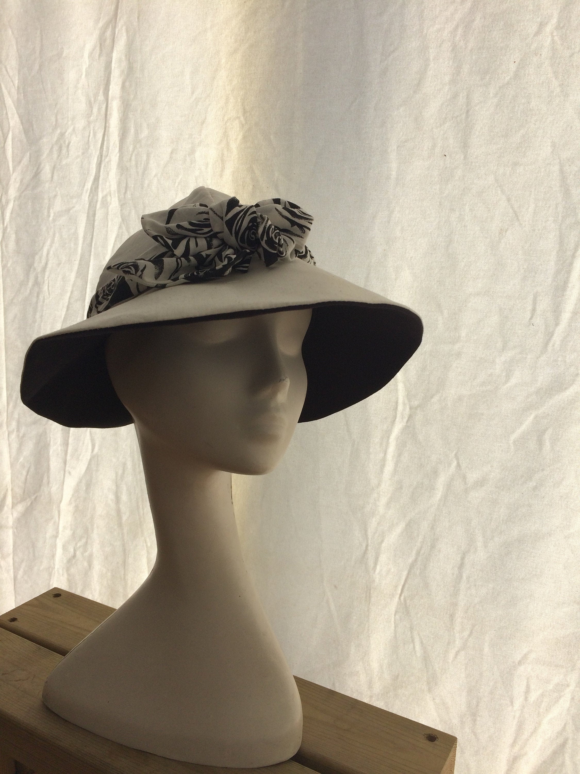 Hat Sewing Pattern Summer Wide Brim Hat Reversible Sun Cap | Etsy