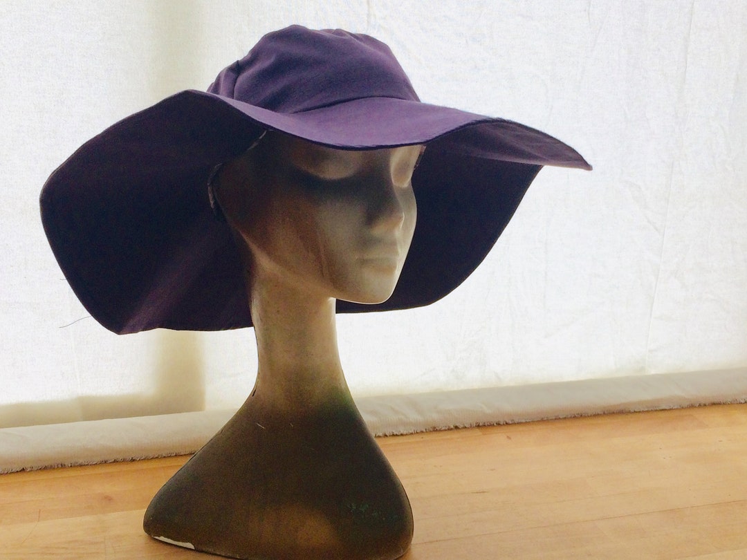 Serpentine Pattern - Hat Sewing Pattern- Floppy Huge Brim Reversible ...