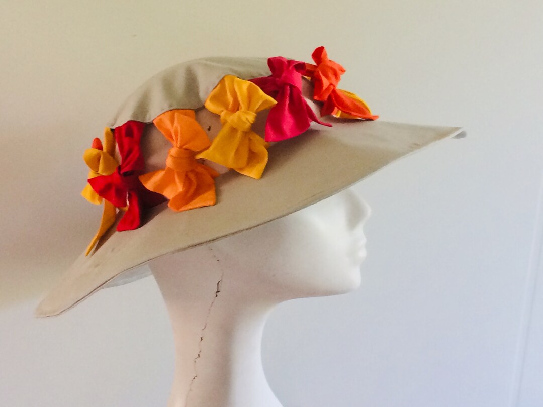 Hat Sewing Pattern - Designer Flowers Hat Pattern - Wide Brim Sun ...