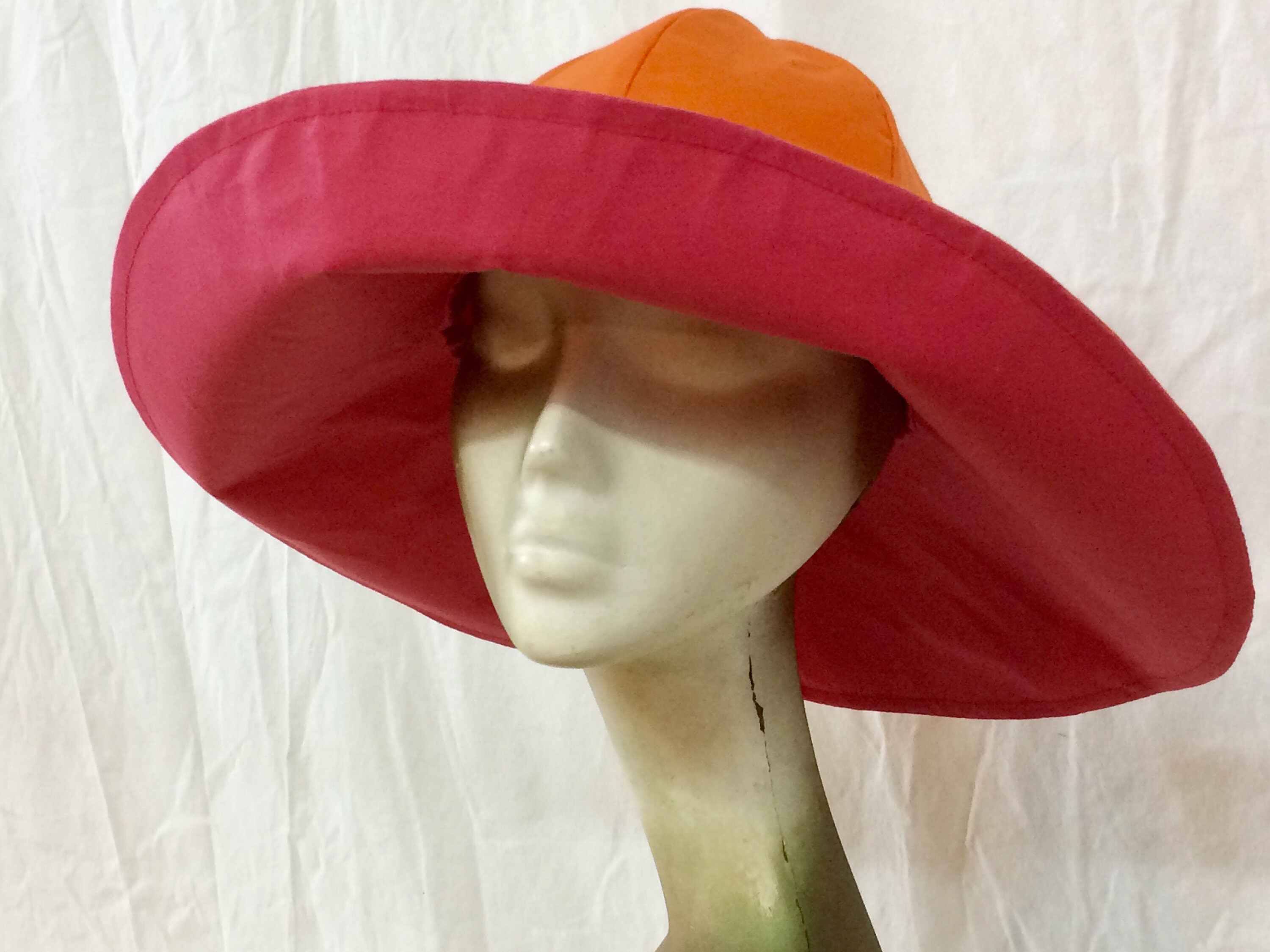 Sun Hat Sewing Pattern Summer Wide Brim Hat Reversible | Etsy